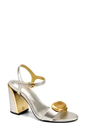 Dkny Seraphina Ankle Strap Sandal - White Gold