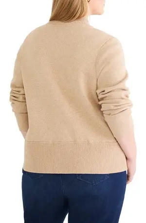 NIC+ZOE Knit Bomber Jacket - Jute