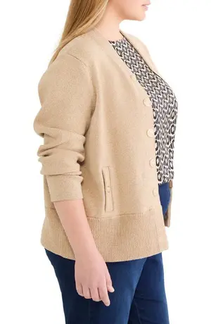NIC+ZOE Knit Bomber Jacket - Jute