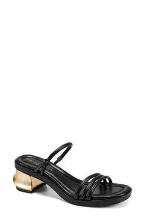 Dkny Tafeta Slide Sandal - Black