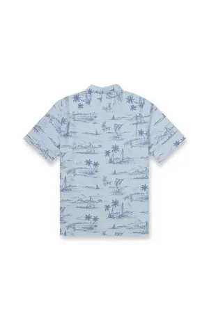 QUIKSILVER WATERMAN Sail Away Wm Ss Short Sleeve Shirt - Skyway