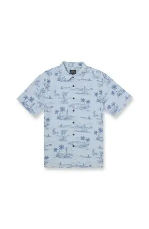 QUIKSILVER WATERMAN Sail Away Wm Ss Short Sleeve Shirt - Skyway