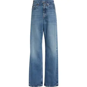 Saint Laurent V-waist Baggy Jeans - 50s Blue