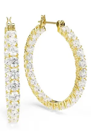SWAROVSKI Matrix Tennis Hoop Earrings