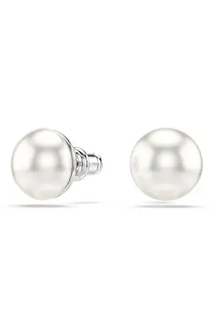 SWAROVSKI Matrix Crystal Pearl Stud Earrings