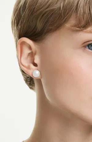 SWAROVSKI Matrix Crystal Pearl Stud Earrings