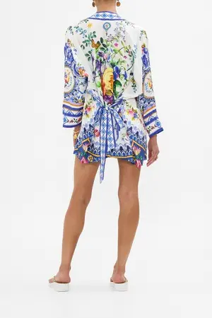 Camilla Short Batwing Layer With Crystal Embellishments