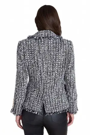 THE NOLI SHOP Giselle Single-breasted Tweed Blazer