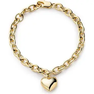 ANA LUISA Heart Pendant Bracelet - Gold