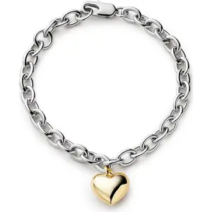 ANA LUISA Heart Pendant Bracelet - Gold/silver