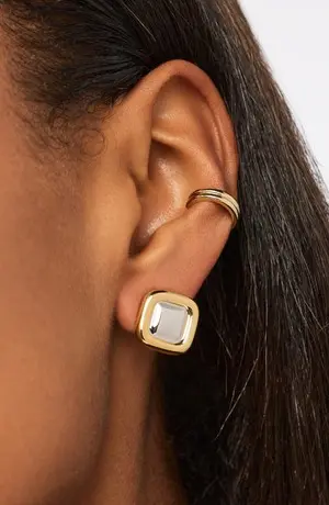 ANA LUISA Clara Two-tone Stud Earrings - Gold/silver