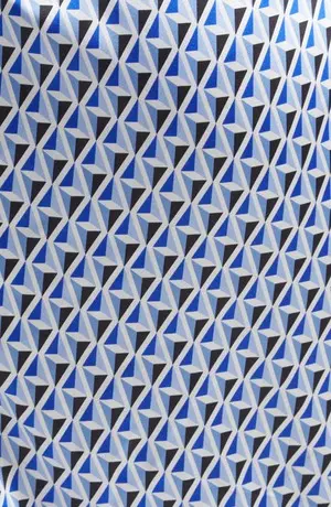 Max Mara Beachwear Foam Geo Print Silk Scarf - Navy
