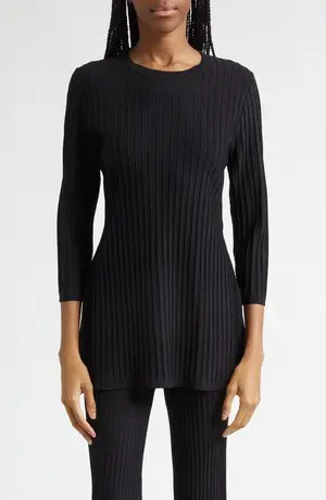 Max Mara Pure Aderire Rib Tunic Top