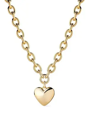 ANA LUISA Heart Pendant Pearl Necklace - Gold