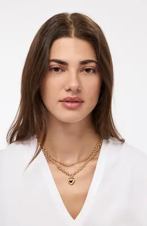 ANA LUISA Heart Pendant Pearl Necklace