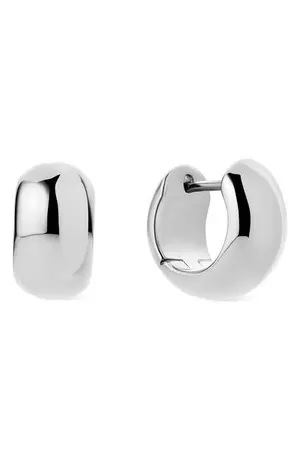 ANA LUISA Giulia Hoop Earrings - Silver