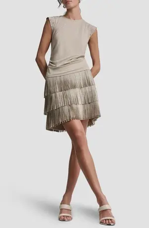 Dkny Grommet Trim Ponte Knit Top