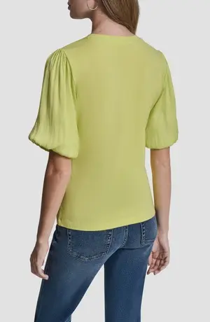Dkny Mixed Media Top