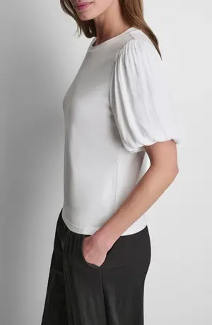 Dkny Mixed Media Top - White