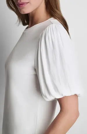 Dkny Mixed Media Top - White
