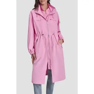 Dkny 1989 Logo Walker Anorak - Bright Peony
