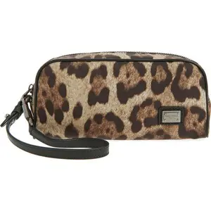 Dolce & Gabbana Leopard Print Dopp Bag
