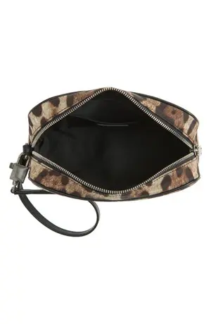 Dolce & Gabbana Leopard Print Dopp Bag