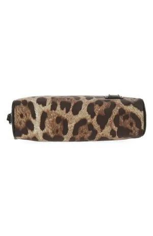Dolce & Gabbana Leopard Print Dopp Bag
