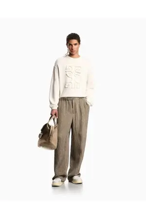 Emporio Armani Jersey Twill Crewneck Sweatshirt