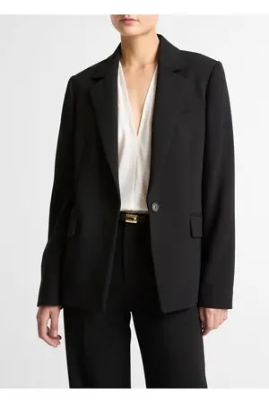 Vince Soft Sculpture Single-breasted Blazer - Black
