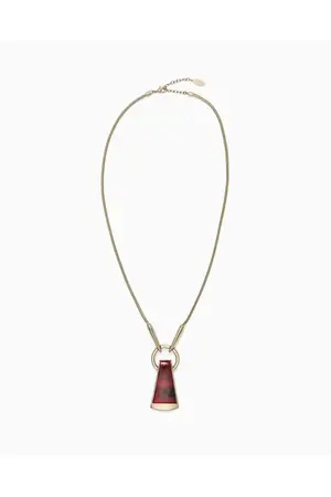 Giorgio Armani Necklace With Metal Pendant - Red