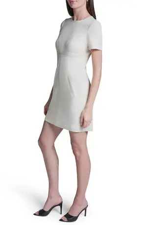 Bcbgmaxazria Topstitch Shift Minidress