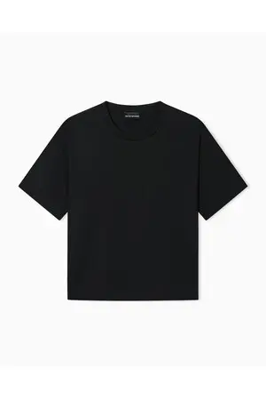 Emporio Armani Travel Essential Mercerized Jersey T-shirt - Black
