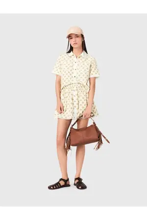 Maje Patterned Shirt With Croquet Trim - Floral