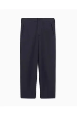 Giorgio Armani Double-jersey Trousers - Navy