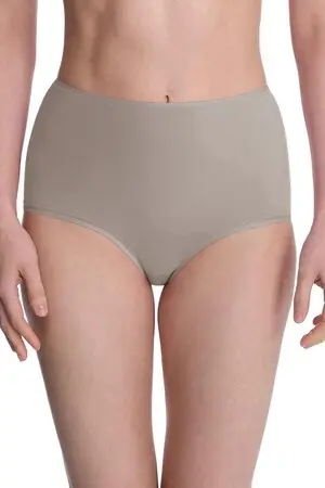 Natori Bliss Bare Cotton High Waist Brief - Red