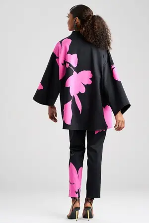 Natori Peony Cotton Chino Coat
