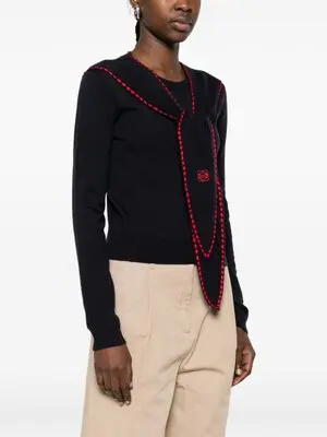 Loewe Wool Scarfed Sweater