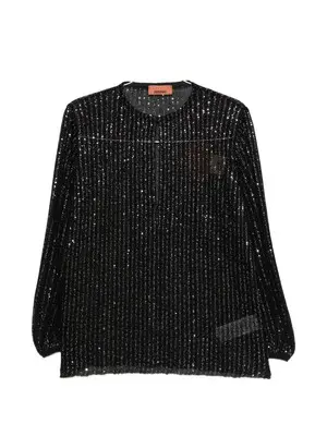 Missoni Sequin-embellished Cut-out Blouse - Black