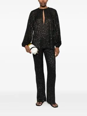 Missoni Sequin-embellished Cut-out Blouse - Black