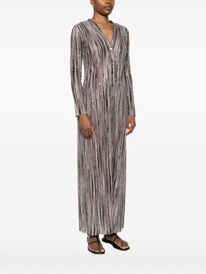 Missoni Striped Long Cardigan - Brown
