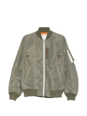 Sacai Nylon Bomber Jacket - Green