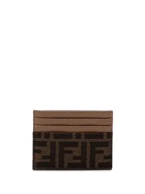 Fendi Baguette Card Case - Brown