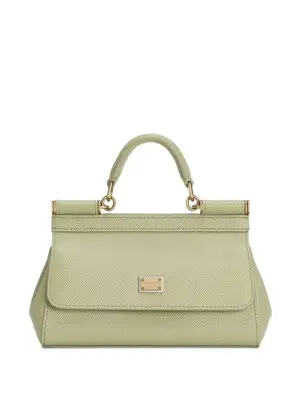 Dolce & Gabbana Sicily Small Leather Handbag - Green