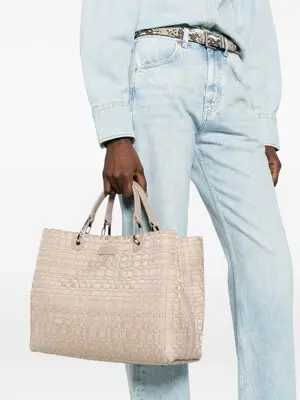 Emporio Armani Medium Shopper Tote - Grey