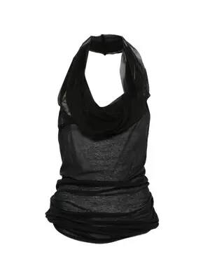 Rick Owens Cotton Tank Top - Black