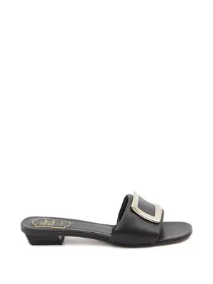 ROGER VIVIER Leather Sandals - Black