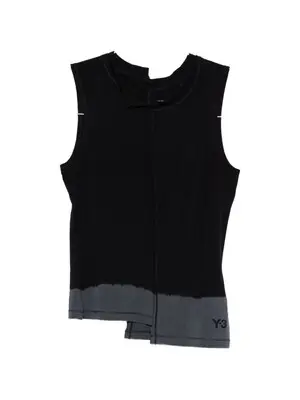 Y3 Asymmetric Tank Top - Black