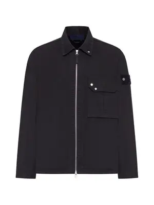 Stone Island Denim Cotton Jacket - Black