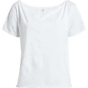 Bp. Relaxed Fit Boat Neck Cotton T-shirt - White